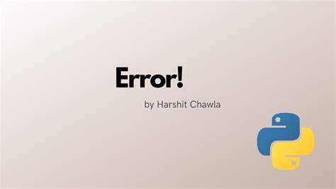 Solution Error Handling In Python Studypool
