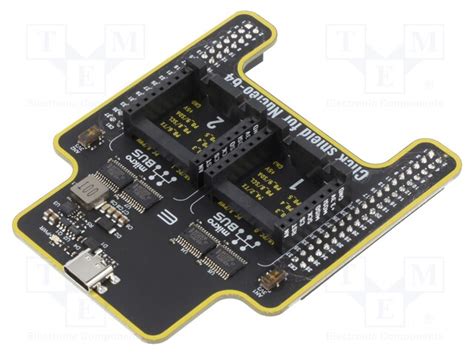 Click Shield For Nucleo 64 Mikroe Multiadapter Prototype Board Mikrobus Socket X2usb C