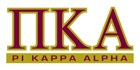 Pi Kappa Alpha Letters Classic Sticker Greek Gear