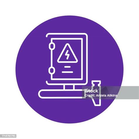 설치 전기 배선 검은색 선 아이콘입니다 웹 페이지용 픽토그램 0명에 대한 스톡 벡터 아트 및 기타 이미지 0명 개념 개념과 주제 Istock