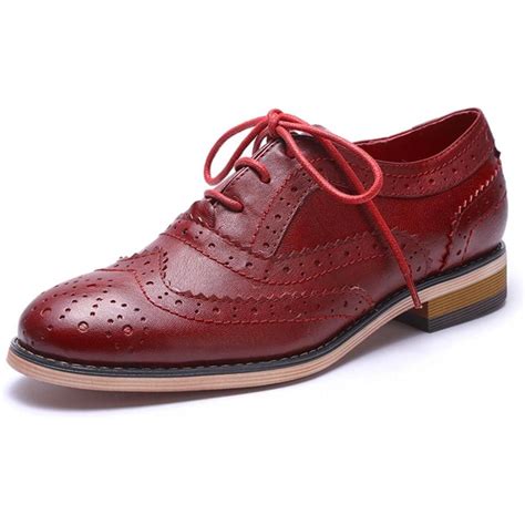 Mona Flying Womens Handcrafted Comfy Wingtip Oxfords Brogue Ladies Lace