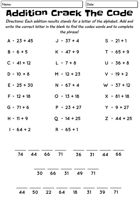 11 Secret Message Math Worksheets Free Pdf At