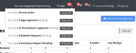Admin Notifications Dispensarytree