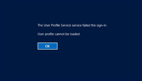 User Profile Cannot Be Loaded Error Myquickcloud