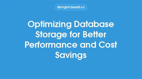 Optimizing Database Memory Allocation For Better Performance And