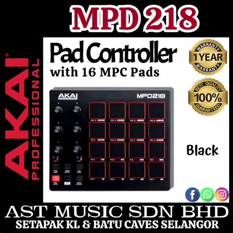 Akai Mpd218 Pad Controller With 16 Mpc Pads Mpd 218 Mpd218 Lazada