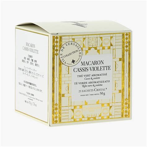 Thé Vert Aromatisé Macaron Cassis Violette Dammann Frères X Versailles