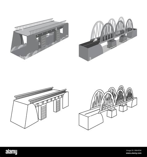 Isolated Object Of Connection And Design Logo Collection Of Connection And Side Vector Icon For
