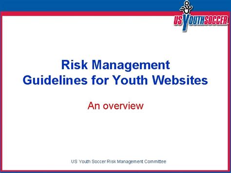 Risk Management Guidelines For Youth Websites An Overview