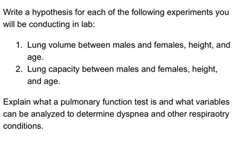 Solved Write A Hypothesis For Each Of The Following Chegg Com