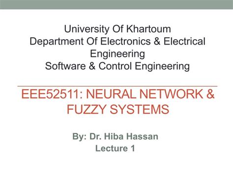 intro to neural networks and fuzzy systems pdf computer networking