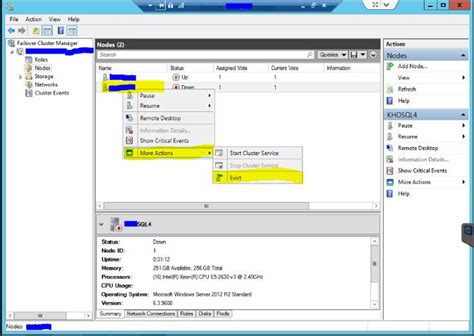 How To Evict Faulty Sql Server From Failover Cluster Windows 2012r2 Tech Stuff