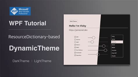 Resourcedictionary 기반 Wpf 다이나믹 테마 프레임워크 아키텍처 설계 Wpf Tutorial Youtube