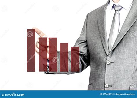 Business Man Pointing At Chart Stock Image Image Of Competition Drawing 33361419