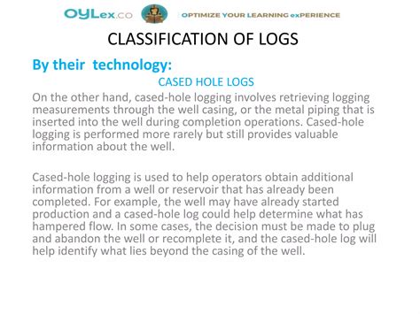 Classification Of Logs Pptx