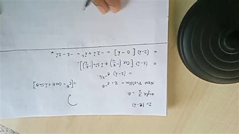 Solved The Point Represented By The Complex Number I Is Rotated Abo