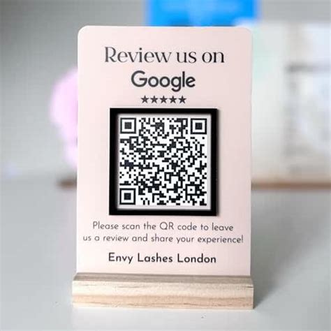 Mini QR Code Display Sign With Stand Amazon Co Uk Home Kitchen