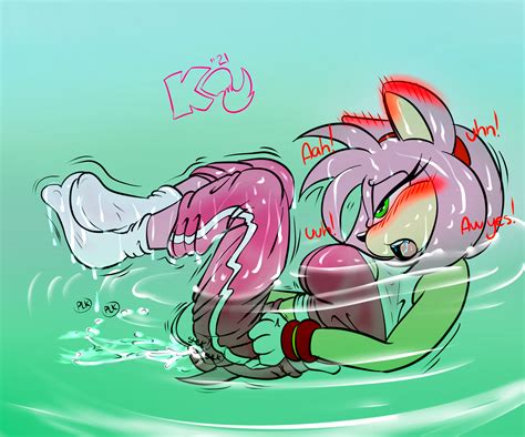 Rule 34 2021 Amy Rose Anthro Blush Bodily Fluids Clothed Clothed Masturbation Clothing