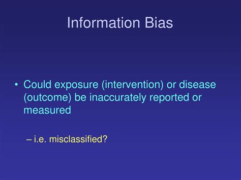 Ppt Epidemiology Module 3 Systematic And Random Error Biases And Statistical Precision