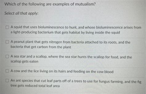 Solved Which Of The Following Are Examples Of Exploitation