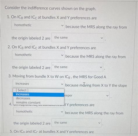 Solved Consider The Indifference Curves Shown On The Graph