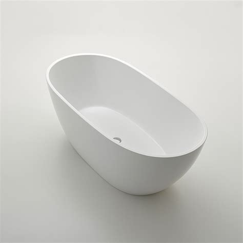 Oval Egg Shape 1700mm Gloss White Freestanding Bath — Acqua Bathrooms