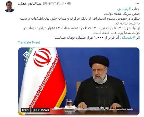 همتی خطاب به رئیسی اطلاعات درست به شما نداده اند