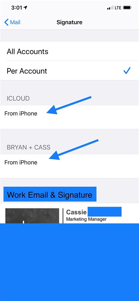 IPhone Apple Mail Default Signature Won Apple Community