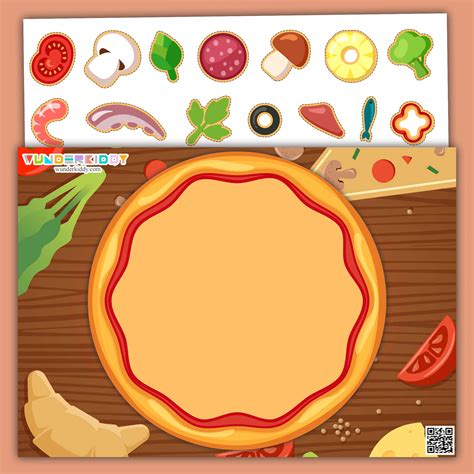 printable pizza number matching preschool counting activity