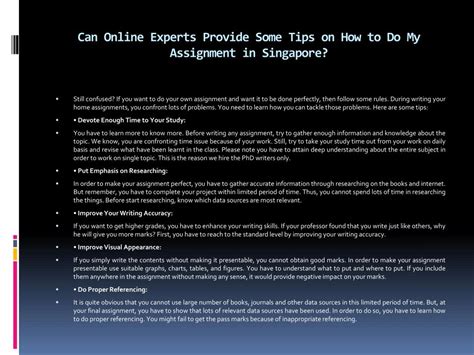 Ppt Online Do My Assignment Singapore Powerpoint Presentation Free Download Id 7600708