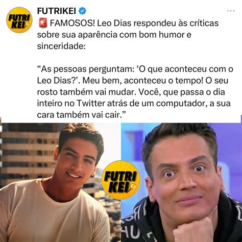 Leo Dias respondeu às críticas sobre sua aparência com bom humor e sinceridade As pessoas
