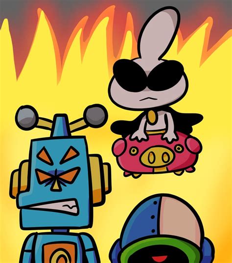 Orbulon Dr Crygor And Mike Warioware Drawn By Offbeat Danbooru