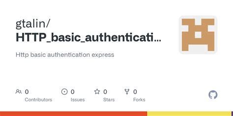 Github Gtalinbasicauthentication Basic Authentication