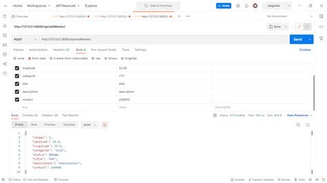 I Am Trying To Send Data From My Flutter Application To My Local Api