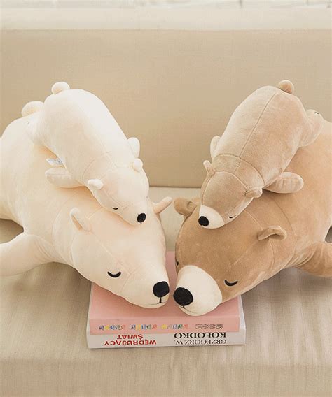 [모찌인형] 네이처타임즈 북극곰 바디필로우 롱쿠션 모찌 인형 침실 수면 낮잠 쇼파 집콕 집순이 자취 필수템 안고자는 힐링 여자 남자 친구 어린이날 선물 에이블리