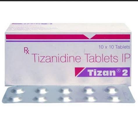 Tizan 2 Tizanidine Tablets 1010 Treatment Muscle Relaxant At ₹ 180