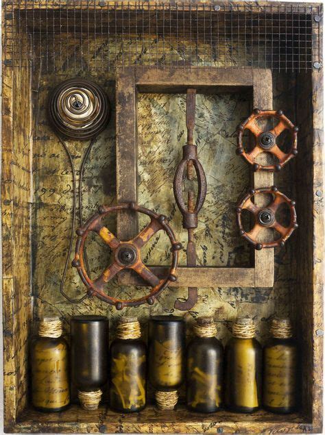 Vintage Box Assemblage Art