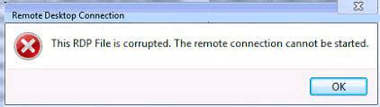 What To Do If The RDP File Is Corrupted