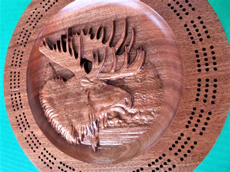 Carved Cribbage Board Custom Cribbage Board Cribbage Board Etsy