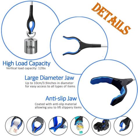 32 Grabber Reacher Foldable Pick Up Long Arm Reac Grandado 32 Grabber Reacher Foldable Pick Up Long Arm Reac Grandado