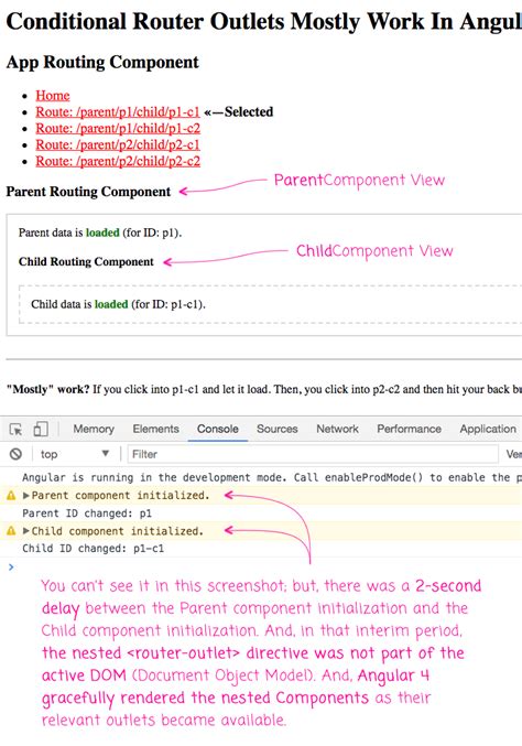 conditional router outlets mostly work in angular 4 4 0 rc 0