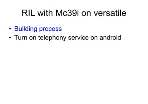 Android Radio Layer Interface