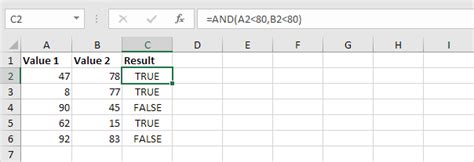 Comparison Operators Equal To Greater Than Less Than In Excel