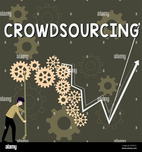 Sign Displaying Crowdsourcing Business Approach Obtaining Work