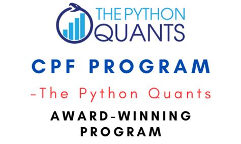 The Python Quants Cpf Program The Premium Course