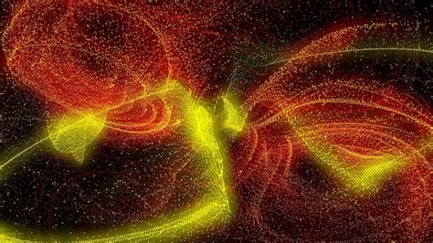 Premium Photo Abstract Glowing Particles Flow Abstract Glowing