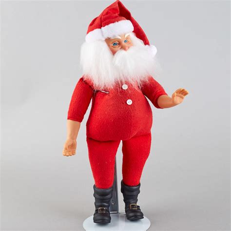 Fibre Craft Heritage Santa Claus Doll True Vintage Plastic And
