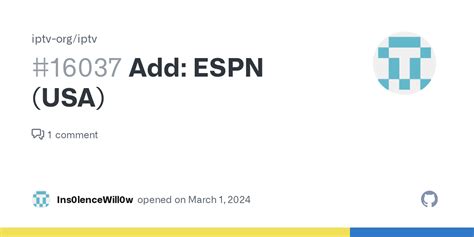 Add Espn Usa · Issue 16037 · Iptv Orgiptv · Github