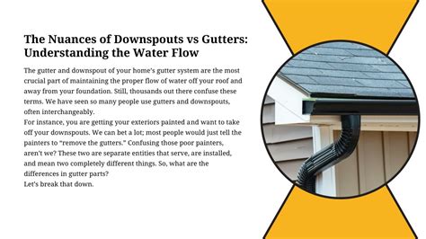 Ppt Downspout Vs Gutter Essential Differences Explained Powerpoint