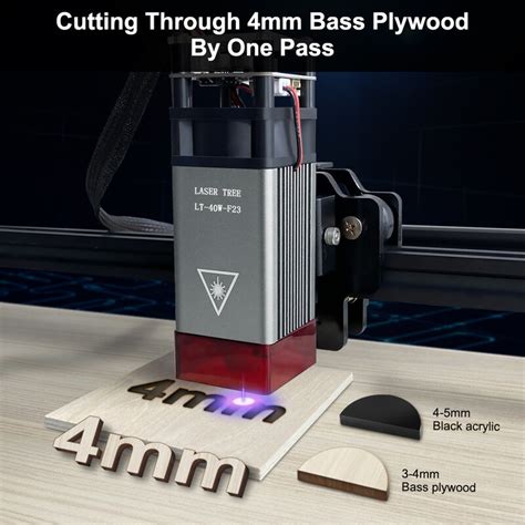 레이저 나무 40w 고정 초점 레이저 모듈 450nm Ttl 블루 라이트 레이저 헤드 Diy Cnc 레이저 조각 절단 기계